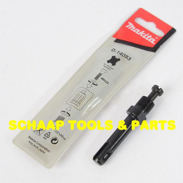 Makita Boorhouder opname as SDS-plus 1/2 x 20 UNF met borgbout M6 x 22 ...