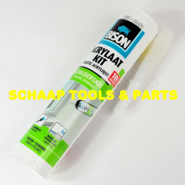 Bison Acrylaatkit - schilderskit overschilderbare afdichtingskit wit ...
