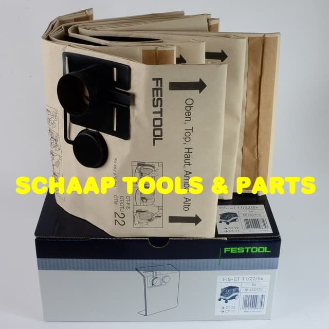 Festool Stofzuiger filterzak CT11 CT22 standaard | 452970 | Schaap ...