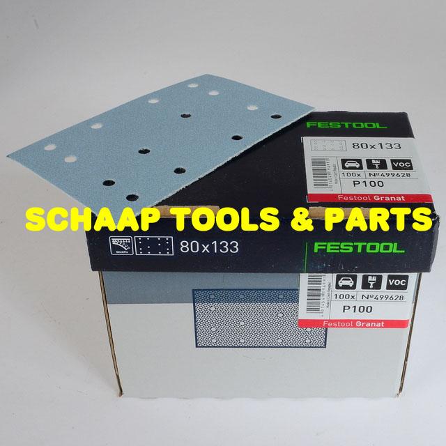 Festool Schuurblad 80x133mm P100 granat StickFix per 100 verpakt ...