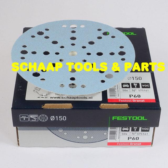 Festool Schuurschijven 150 mm GRANAT P 60 D150 - 48 afzuigopeningen per ...