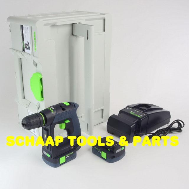 Festool Accu Schroefboormachine CXS 12 - 2,5-Plus met 2x accu in SYS3 M ...