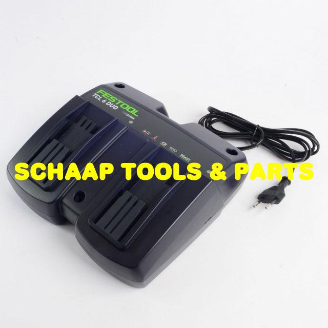 Festool Acculader sneloplaadapparaat TCL 6 DUO één oplaadapparaat voor ...