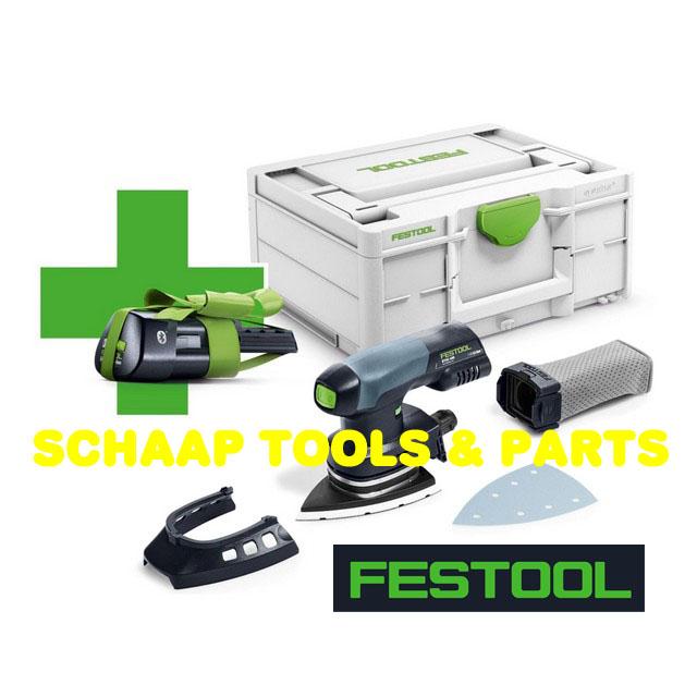 Festool Accu Schuurmachine delta DTSC 400 Li - Basic in SYS3 M 187 ...