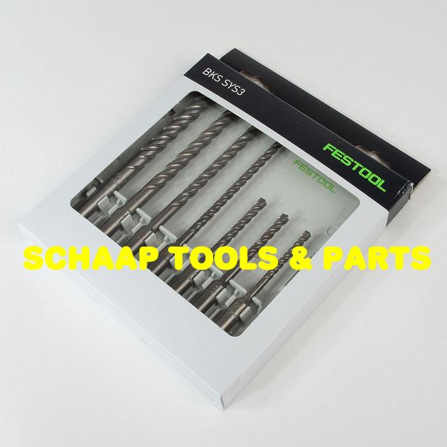 Festool SDS-Plus Boorcassette met 7 SDS-hamerboren 5 - 12 mm BKS SYS3 ...