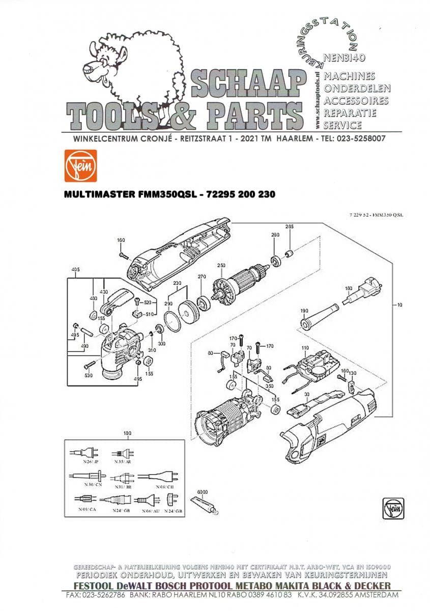 Fein Multimaster FMM 350 QSL - 72295 200 230 | Schaap Tools & Parts