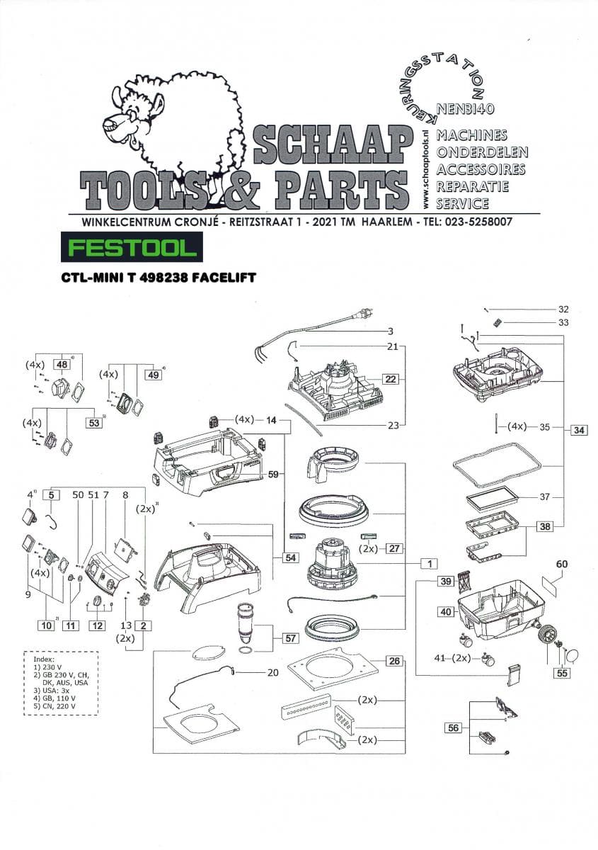 Festool CT 26E HEPA-CLEANTEX (495847) Dust Extractor Parts, 54% OFF